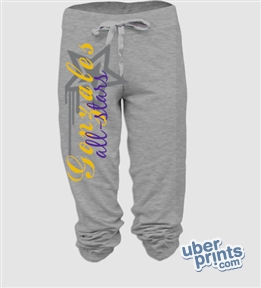 Shared Design For Custom Ladies Capri Sweatpants Boxercraft