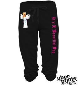Shared Design For Custom Ladies Capri Sweatpants Boxercraft
